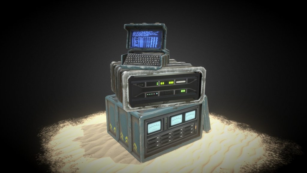 Computer Stuff Set (game assets) - 3D model by Dominik Lebiedowicz ...