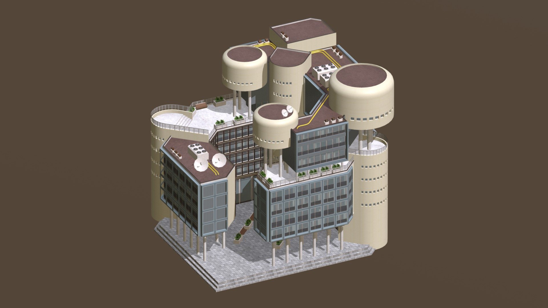 West African Development Bank - 3D model by Iskra: Yugoslav ...