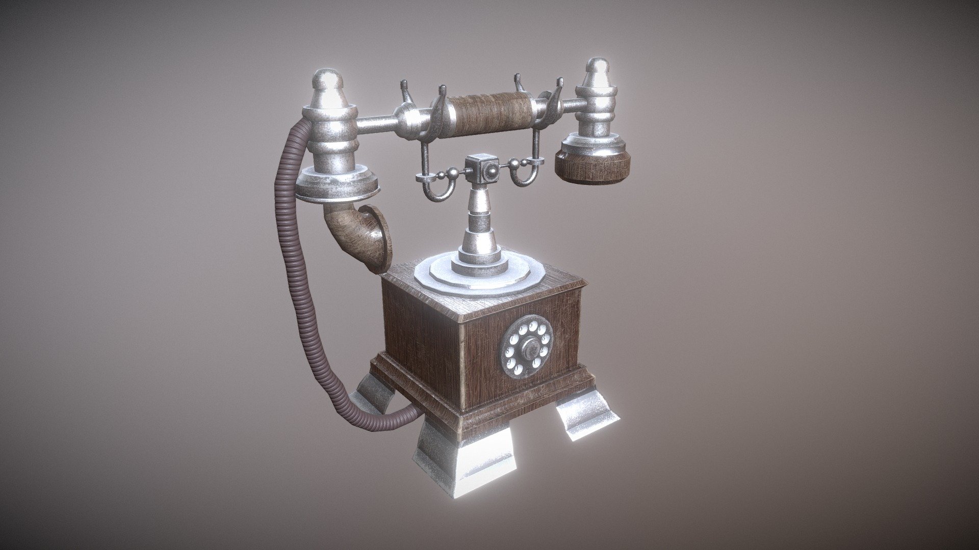 Antique Telephone - 3D model by Thiago (@zoid) [31830dd] - Sketchfab