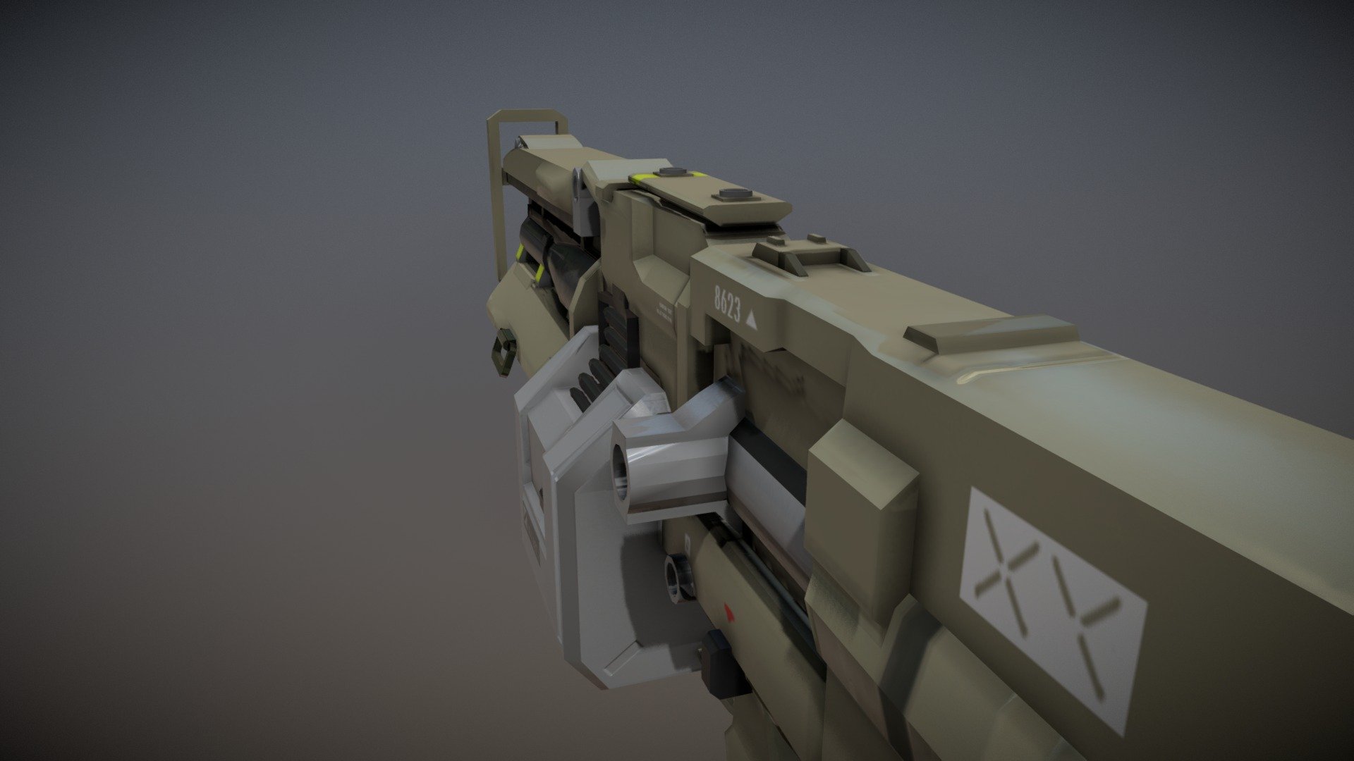 Gun - 3D model by elre [31878b2] - Sketchfab