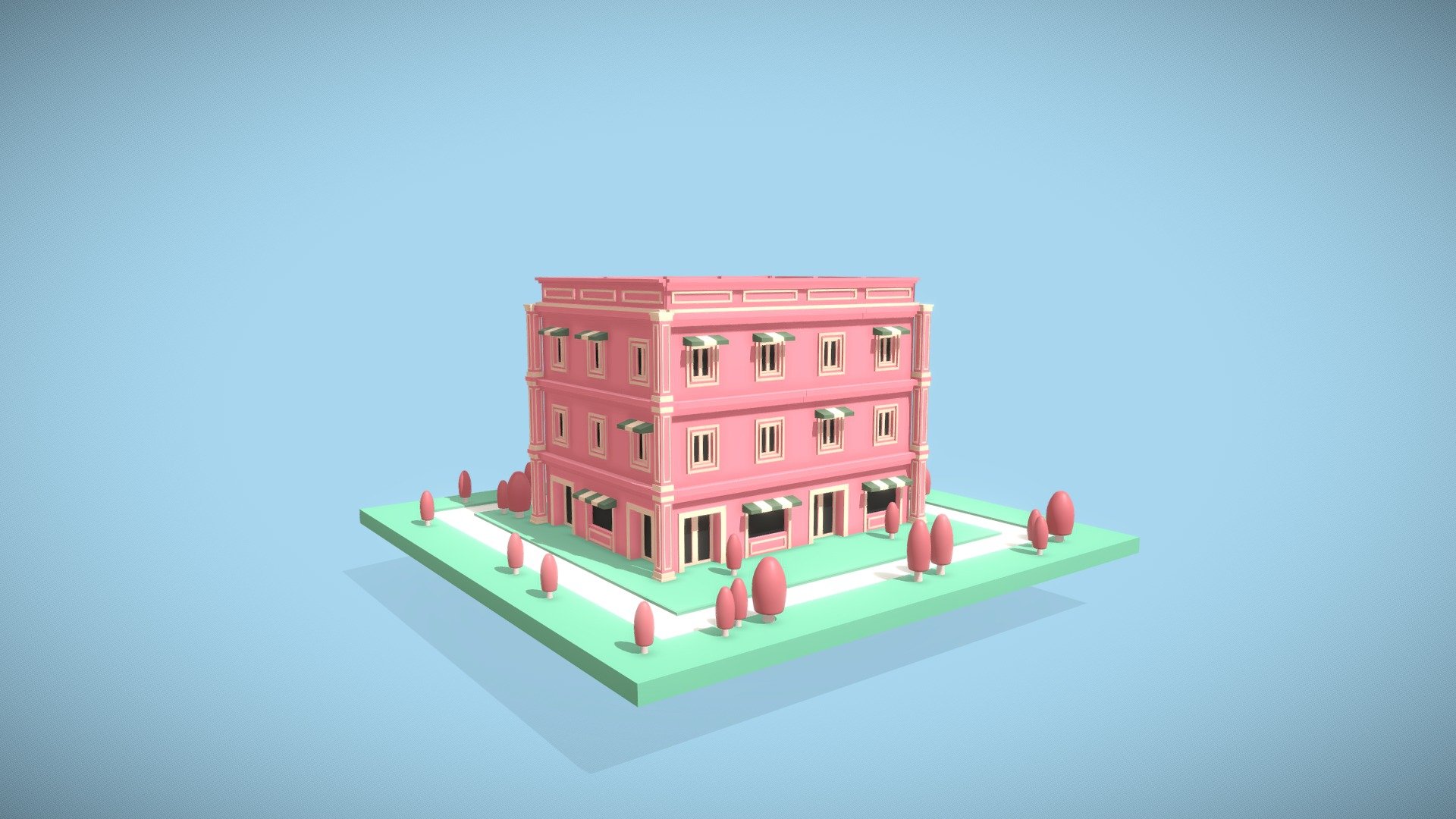 cute bulding - Download Free 3D model by samiwaiba2001 [3188b3c ...