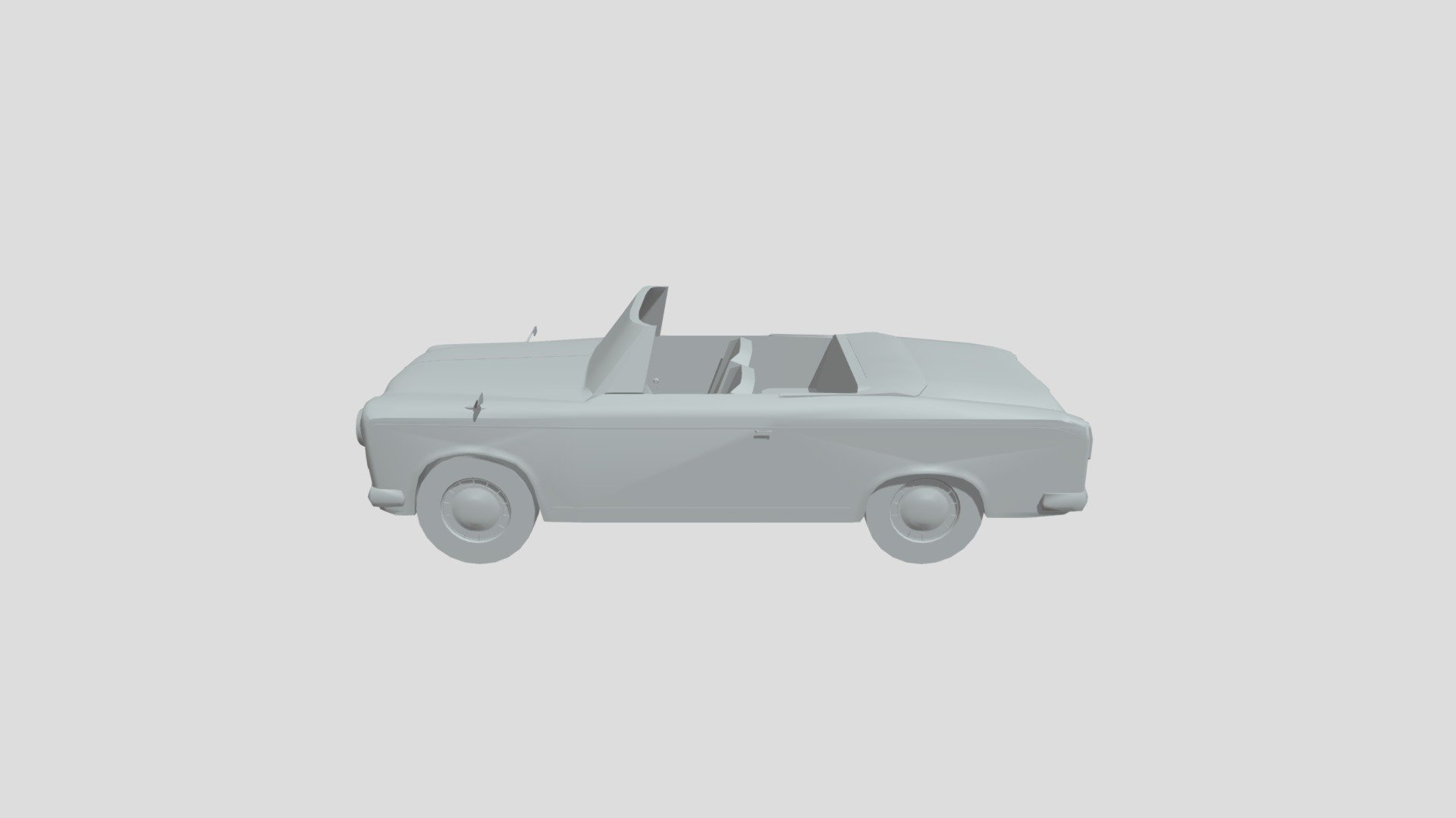Peugeot 403 Cabrio 1959 lowpoly for 3D-printing - Download Free 3D ...