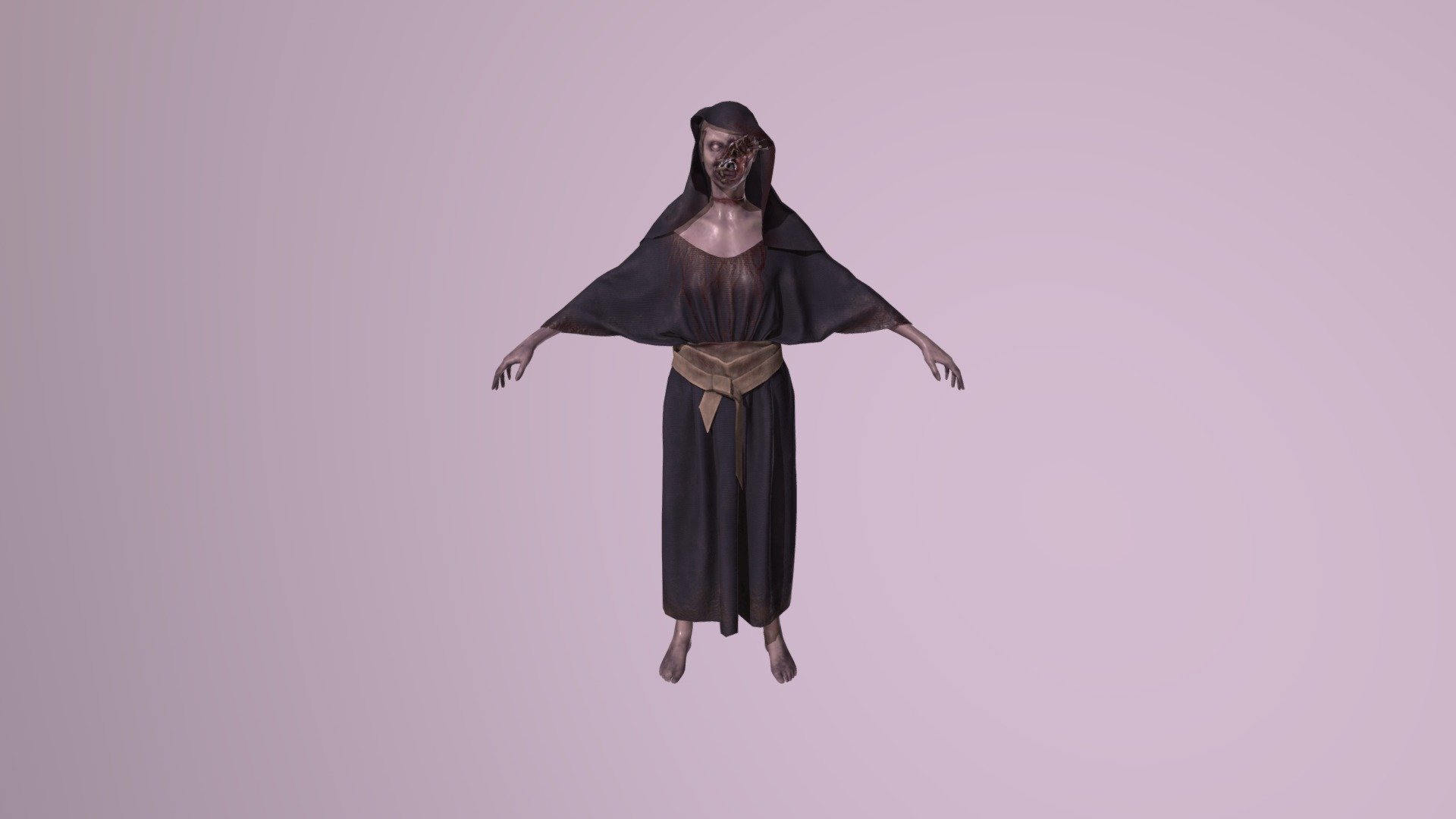 Horror Creature Design With Cloth - 3D model by Ben Jahn (@abart.colors ...