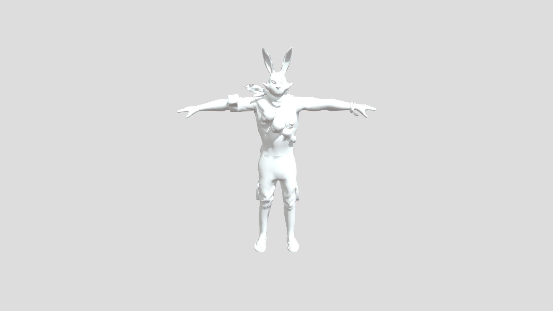 White 444 bunny bundle Freefire - Download Free 3D model by Khalid ...