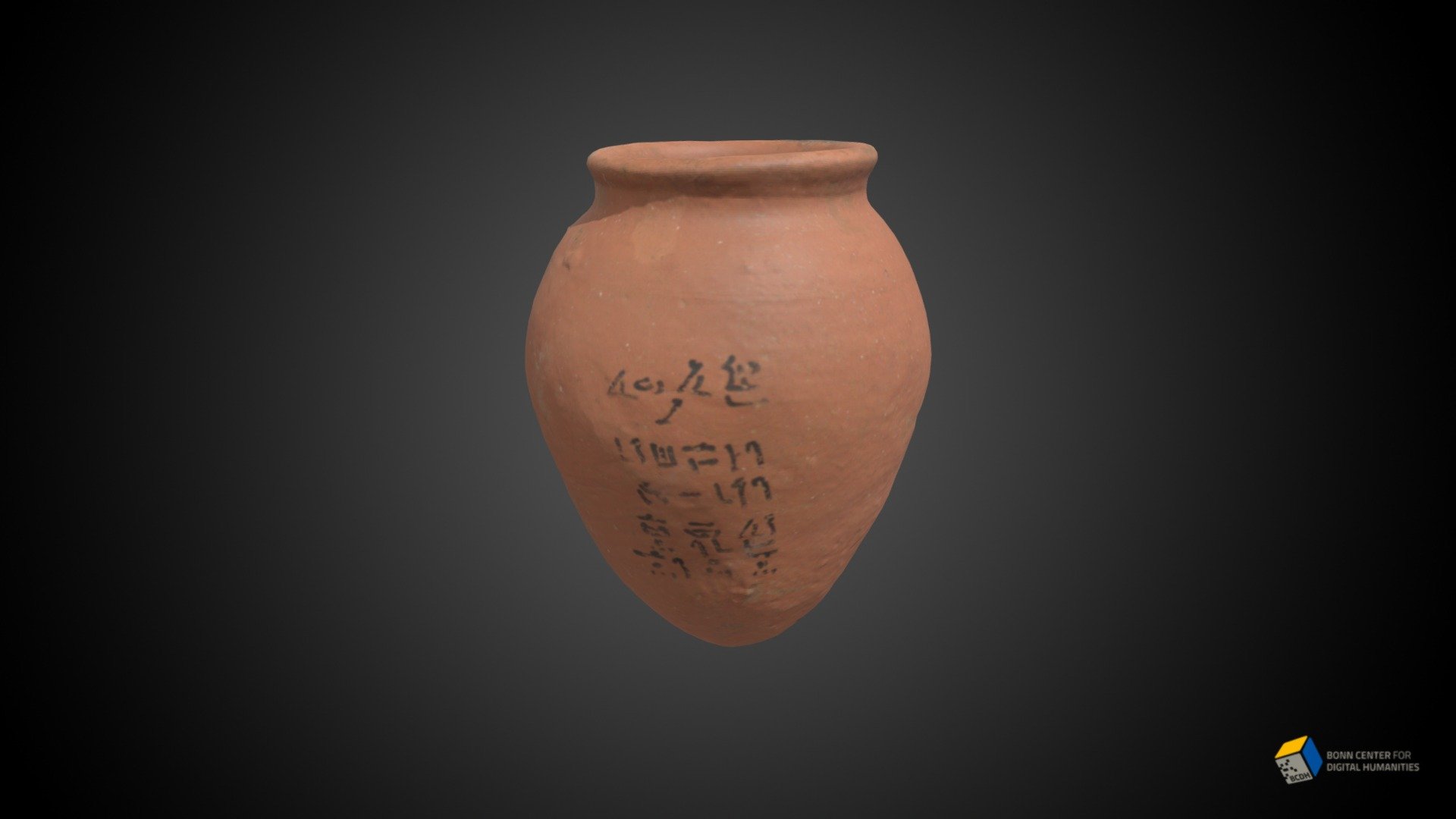 Vessel with inscription - Download Free 3D model by Bonn Center for ...