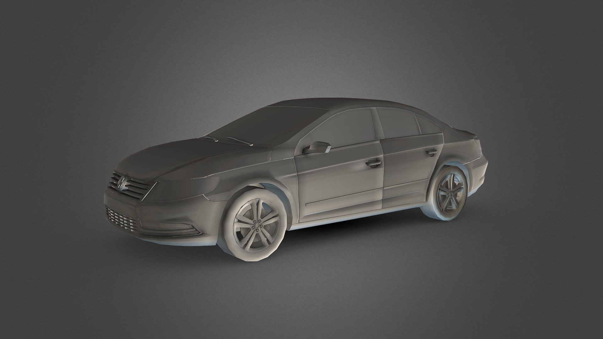 Low Poly Volkswagen Passat CC - 3D model by Ale Arts 3D (@AleArts3D ...