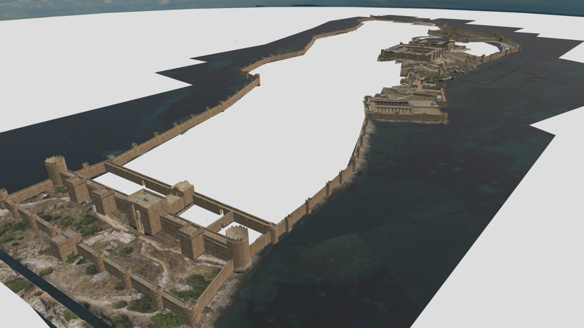 Les Fortifications de Mahdia sous les Fatimides - Buy Royalty Free 3D ...