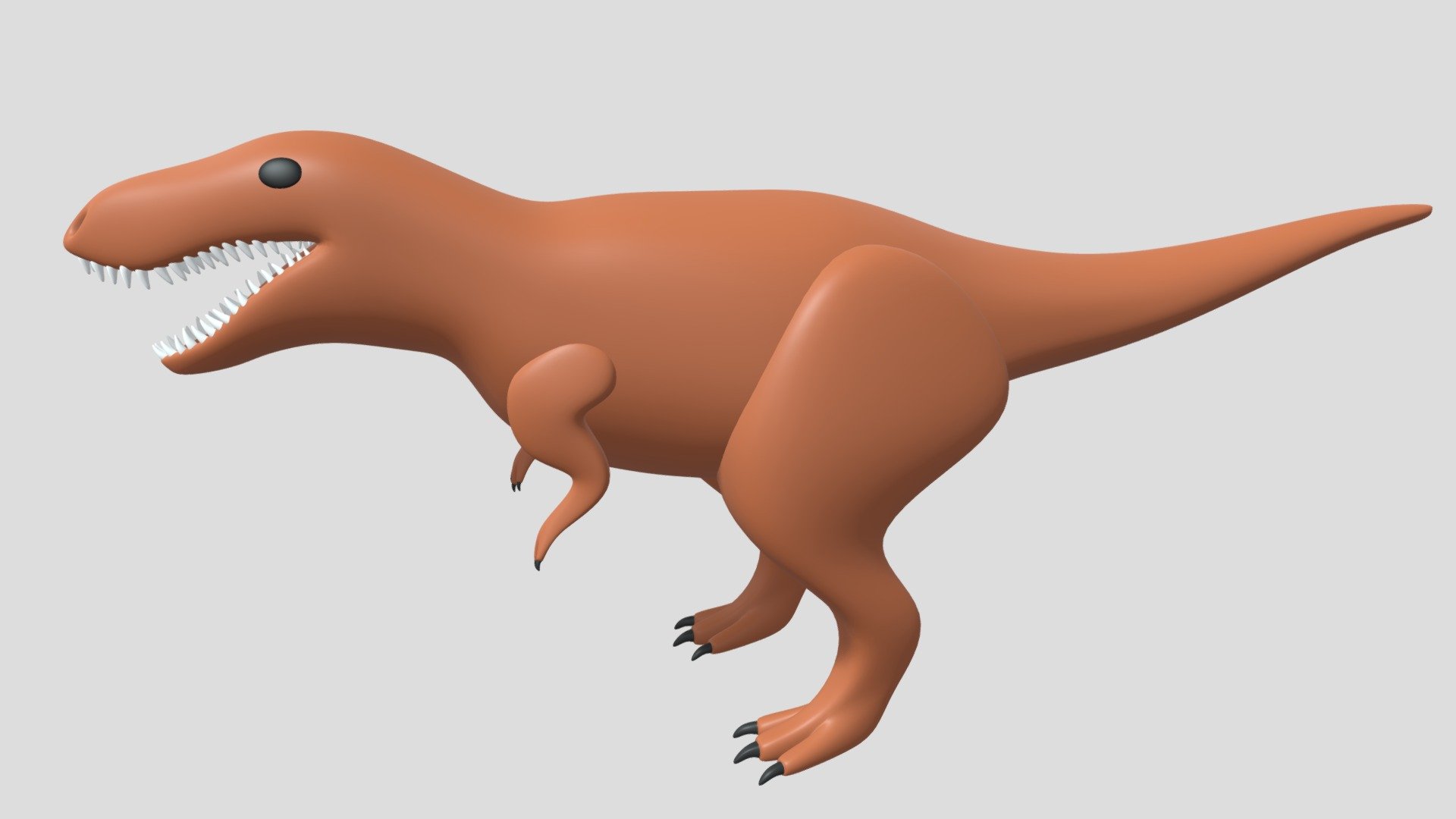 Cartoon Tyrannosaurus T-Rex 1 - Buy Royalty Free 3D model by Philip ...