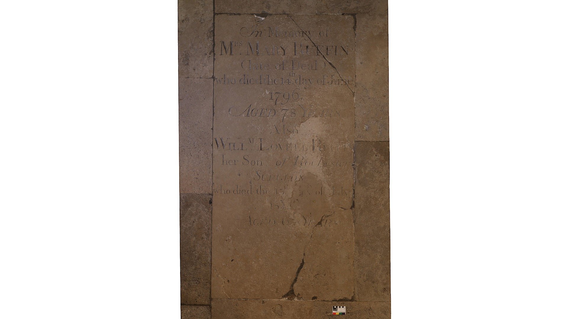 Mary Ruffin ledger - 3D model by Rochester Cathedral ...