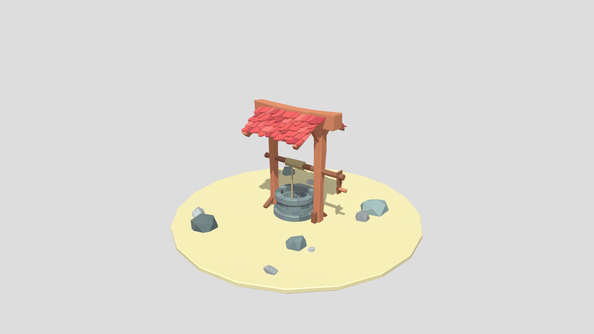 Low Poly Well - 3D model by Preepy (@PreepyPasta) [318fa9c] - Sketchfab