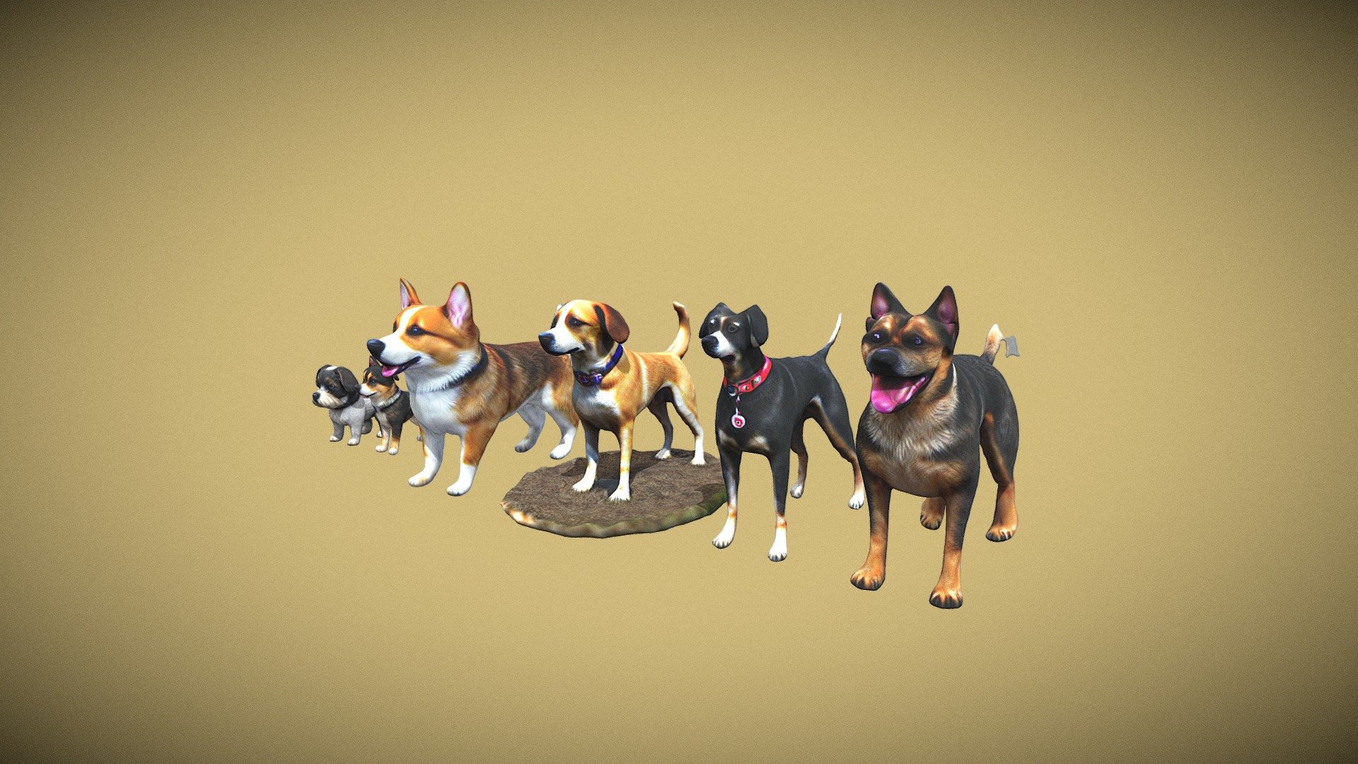 Low poly Dogs - Buy Royalty Free 3D model by SAXN (@saileshpoudel0 ...
