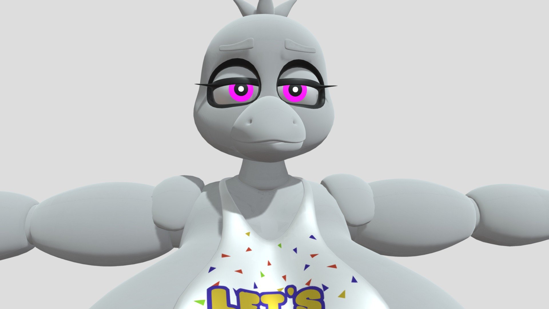 CHICA BLENDER - Download Free 3D model by Model nomás fnati ...