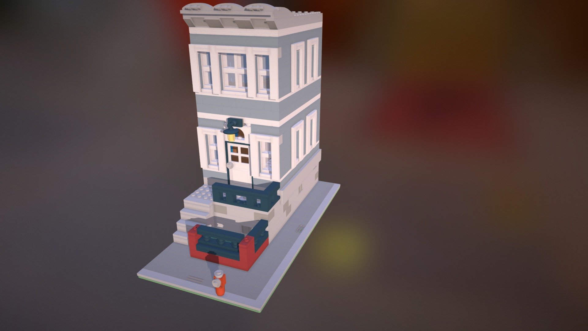 Lego Corner Rowhouse - 3D model by witherburn [319521c] - Sketchfab