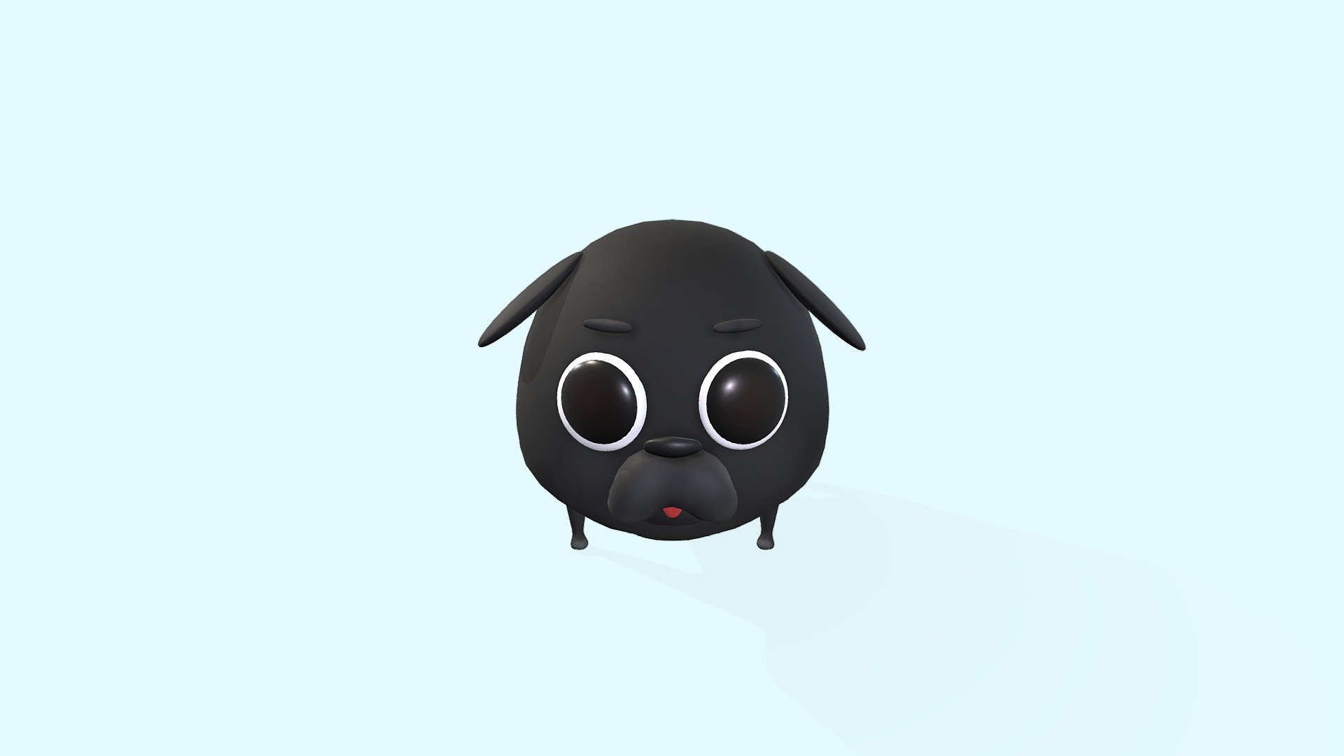 Pug - Download Free 3D model by Liam.Bailey [319666f] - Sketchfab