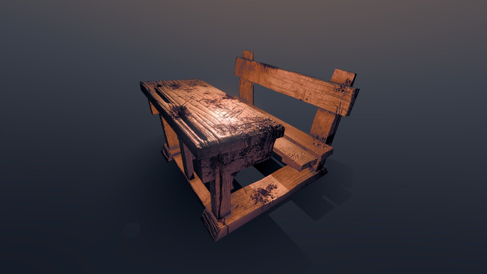 HORROR STYLIZED DESK - 3D model by LAGARDE [319913c] - Sketchfab