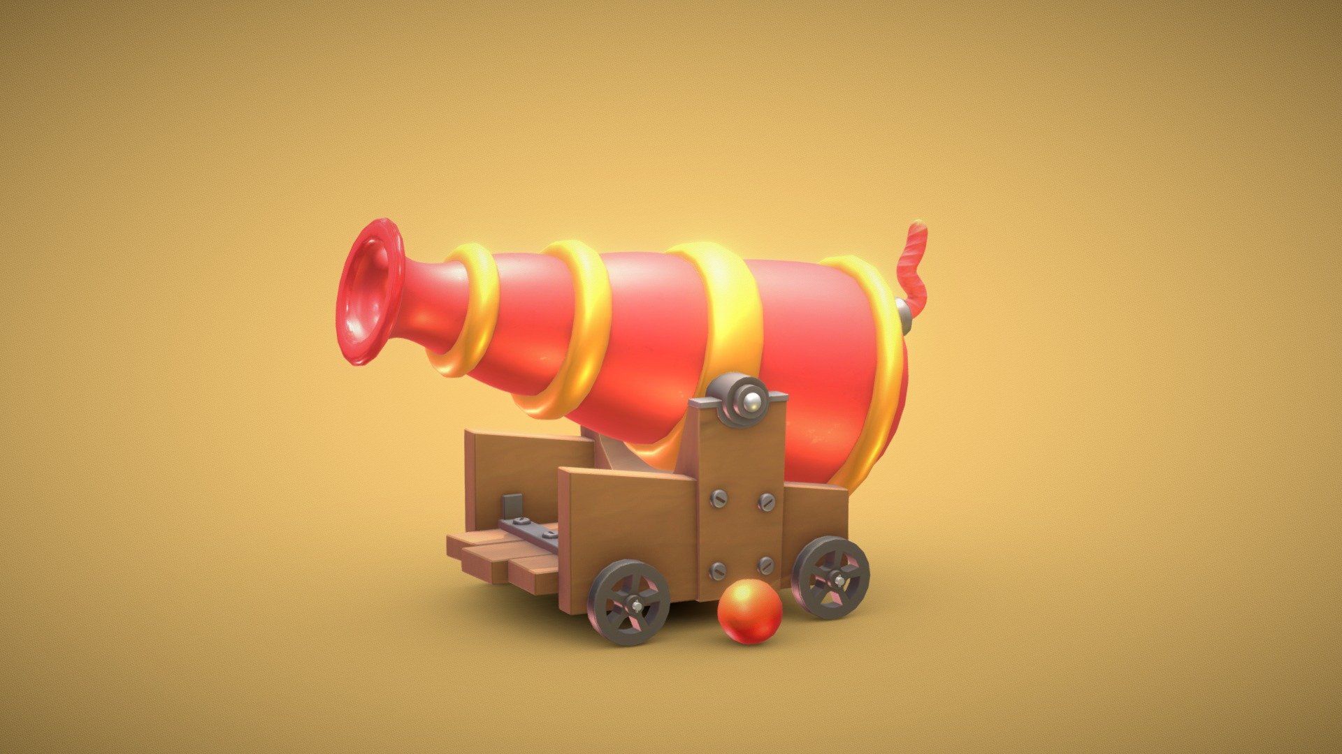 Stylized Cannon - Buy Royalty Free 3D model by Blooming Animation ...