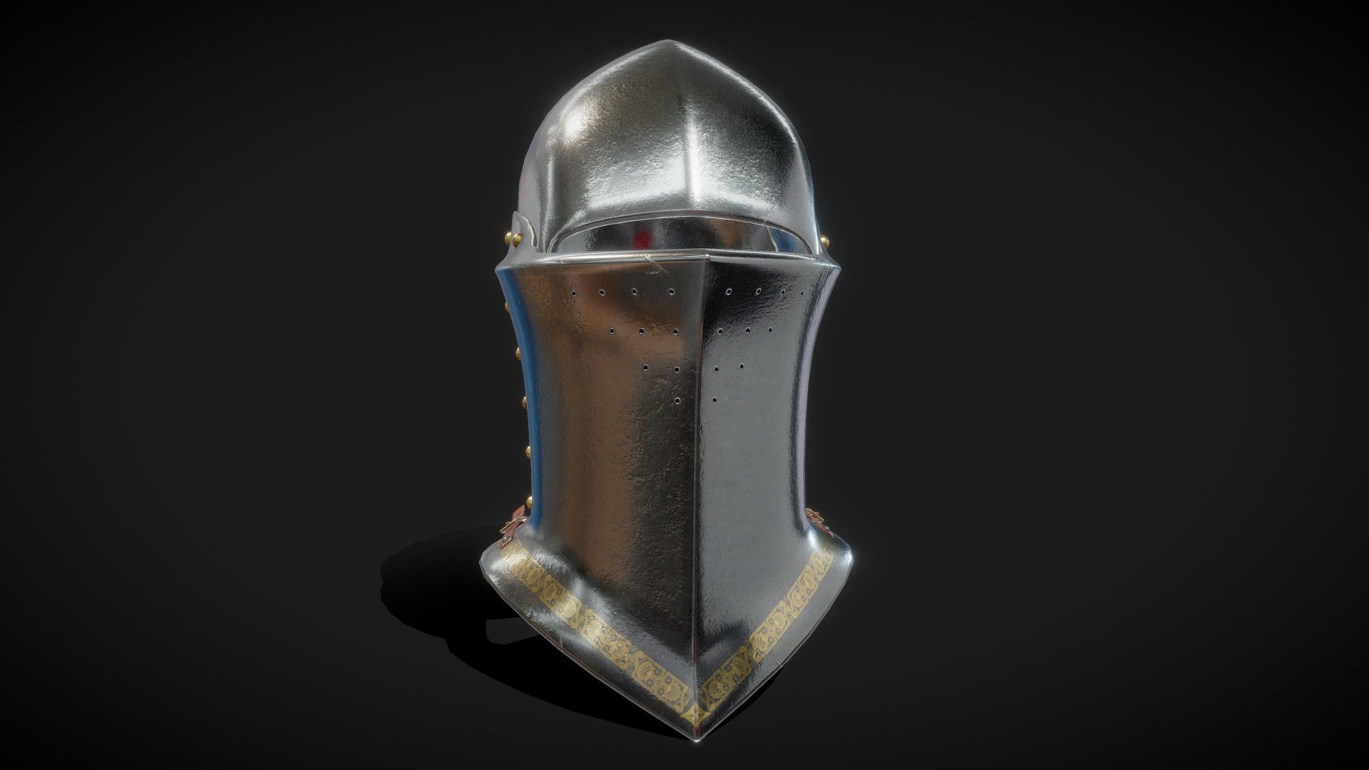 Medieval jousting helmet - Buy Royalty Free 3D model by Joan LP ...