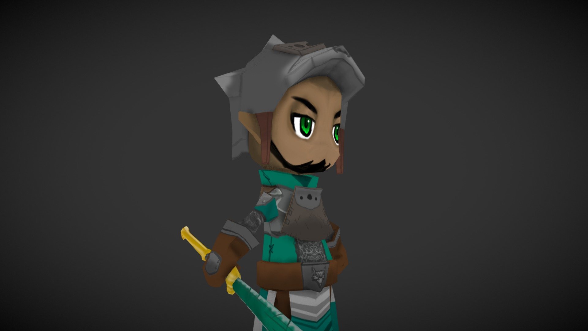 Chibi Fighter - 3D model by riverajulian81 [319d1f8] - Sketchfab