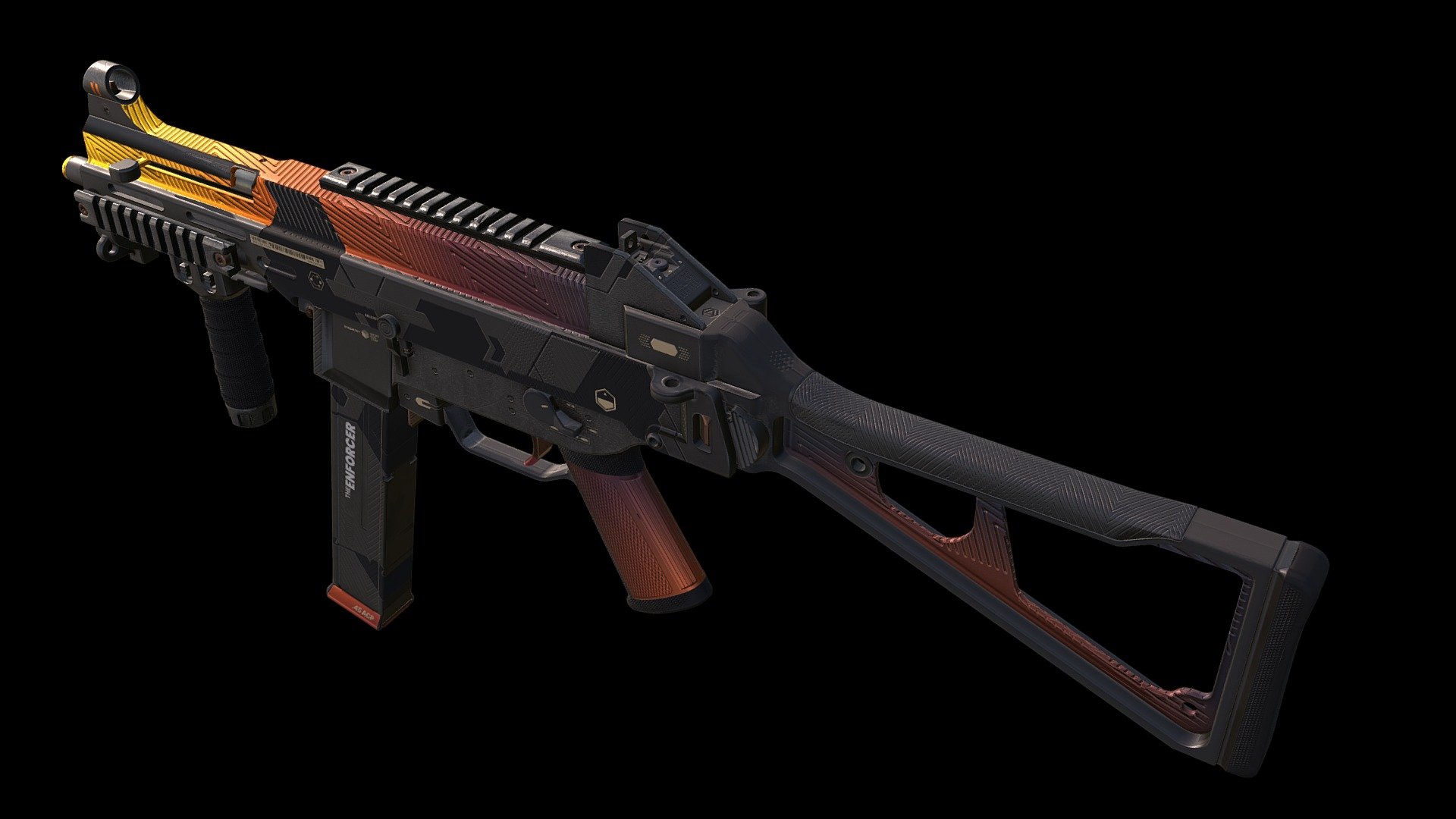 UMP-45 - Enforcer (CS2) - 3D model by tanapta [319e226] - Sketchfab