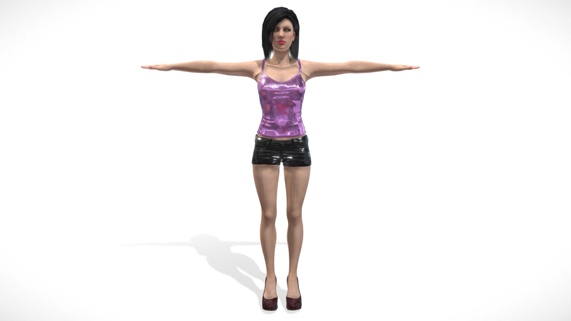 Beautiful Emo Girl ( Rigged ) - Buy Royalty Free 3D model by Lucid ...