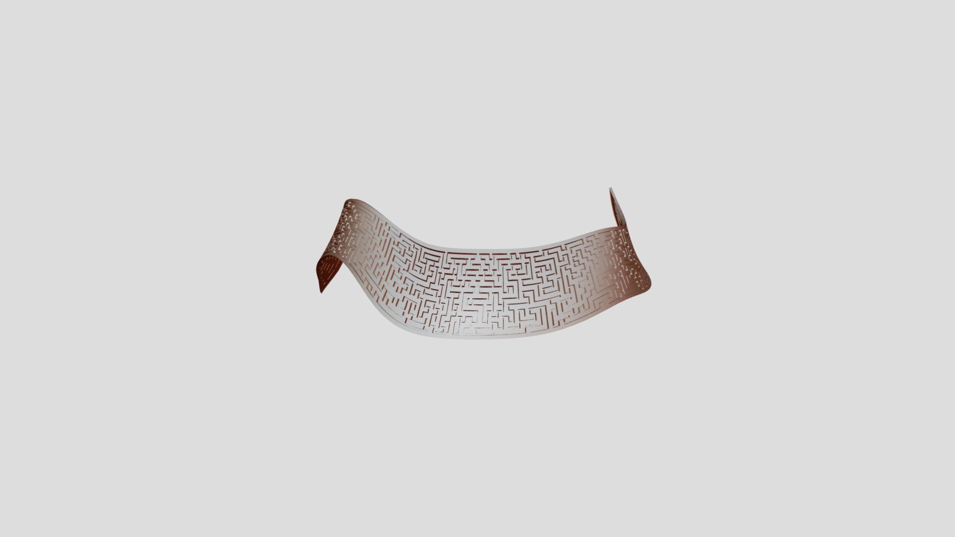Curved maze - Download Free 3D model by neleoangelo [31a33f8] - Sketchfab