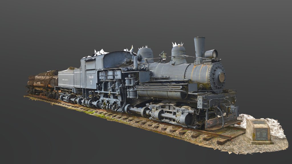 Willamette and Shay Locomotives - A 3D model collection by peter54 ...