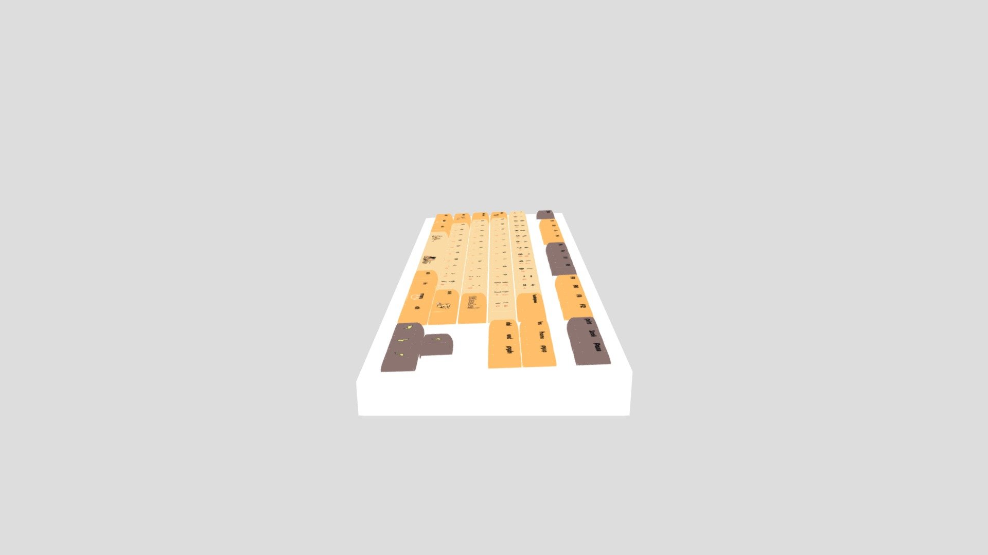 Keyboard Model - 3D model by Xeon3D [31a5154] - Sketchfab