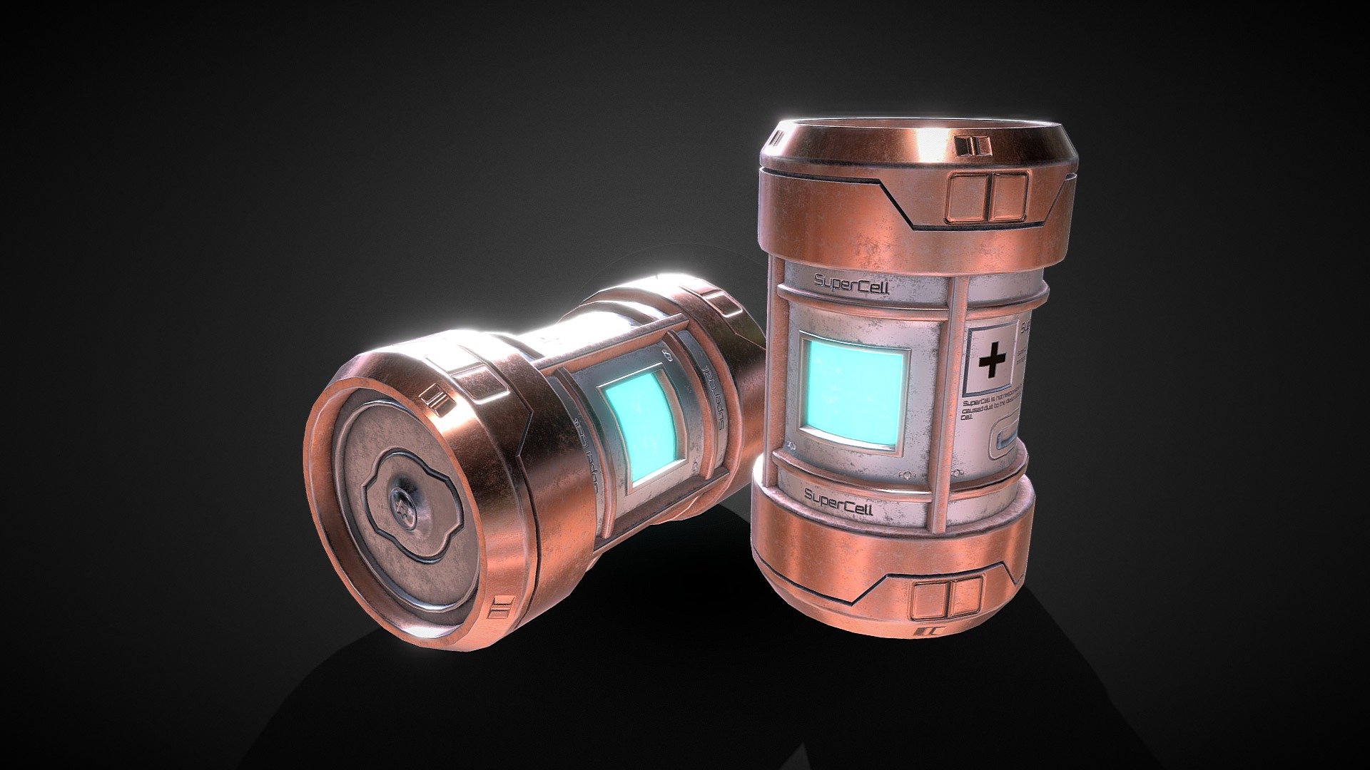 Sci Fi Battery Power Cell Buy Royalty Free 3D Model By Daniel