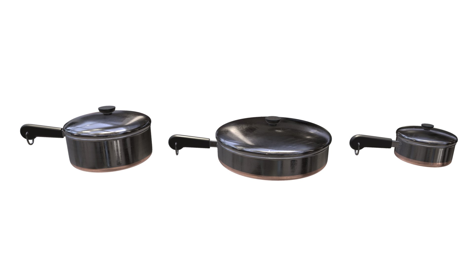 High Poly Sauce Pans - Buy Royalty Free 3D model by Karl Beiler ...