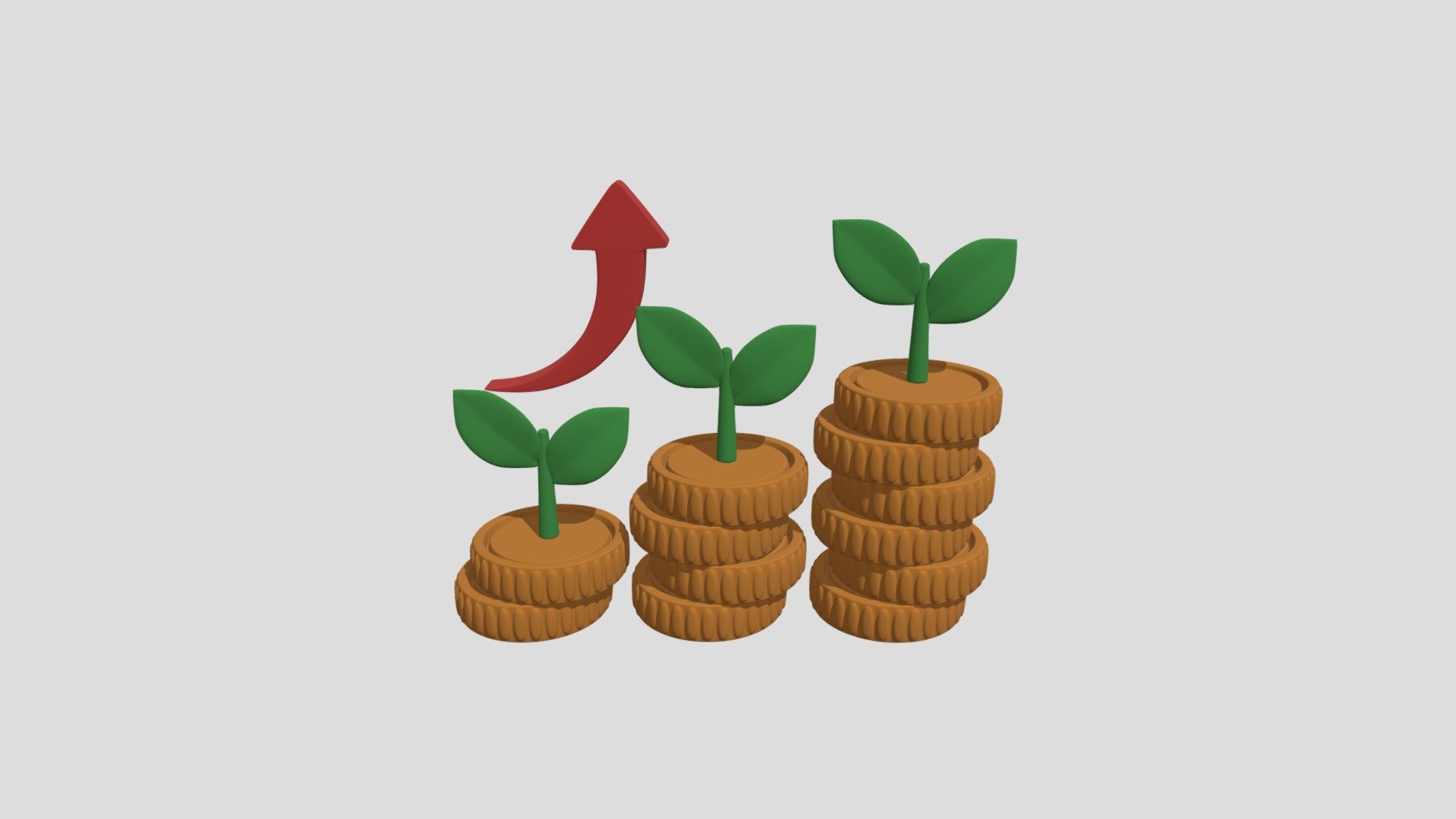 3d rendering growth - 3D model by Aficons studio (@Aficons) [31a7964 ...