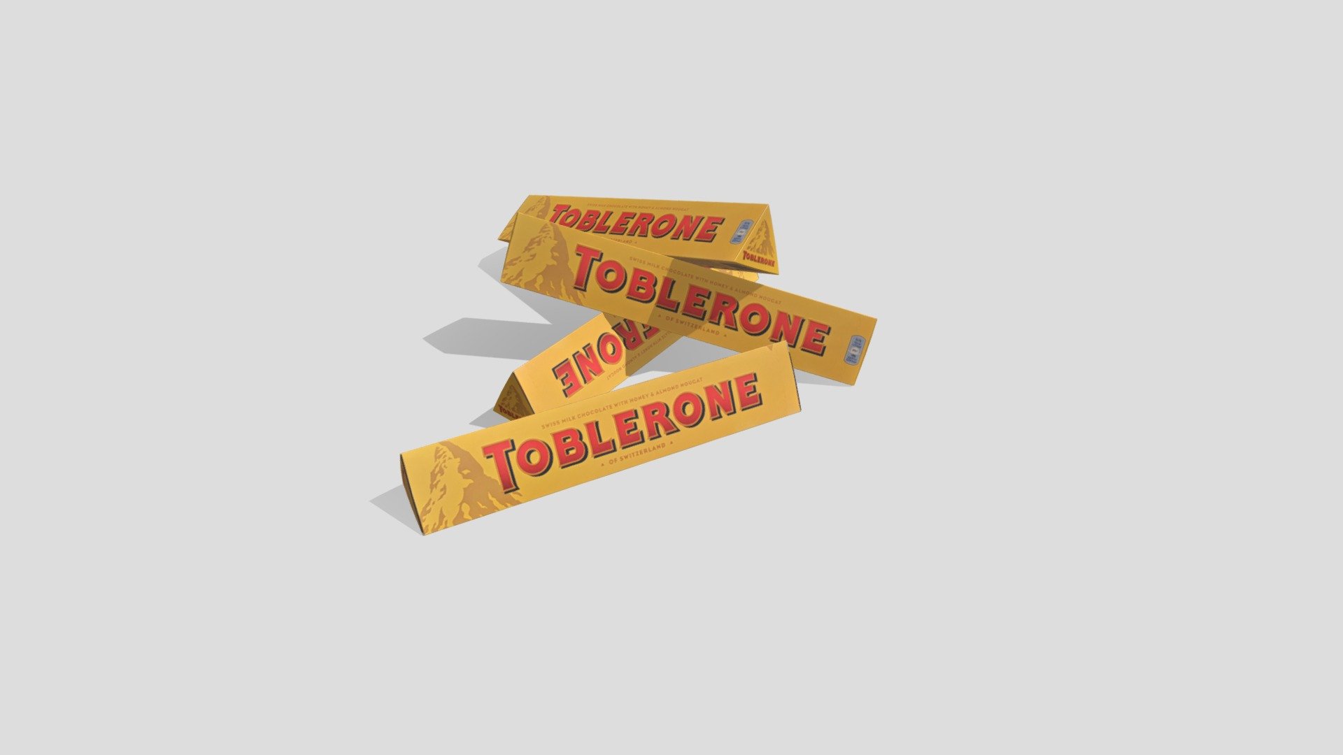Toblerone 360g - 3D model by Kaïnoo Sàrl (@kainoo) [31aab2d] - Sketchfab