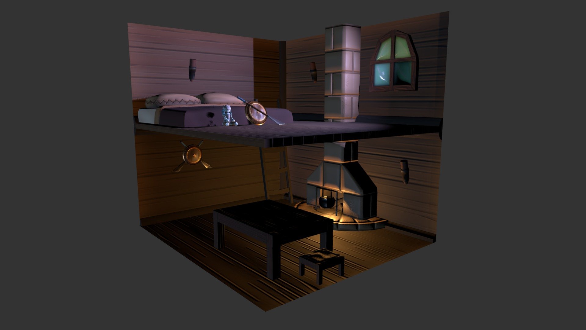 Viking Room - 3D model by NatalieJ.Williams [31ac7cc] - Sketchfab