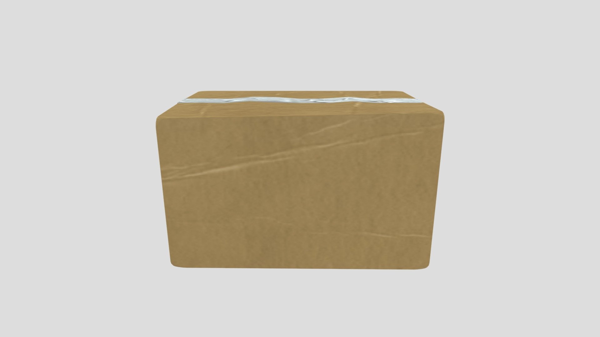 Realistic Used Cardboard Shipping Box - 3D model by Prime Visual ...