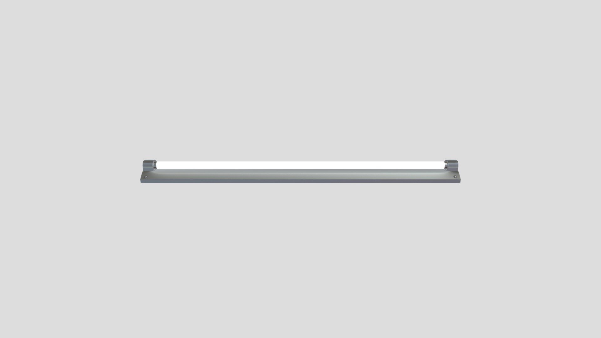 Modern Fluorescent Tube Light 3D Model - 3D model by Setsuya ...