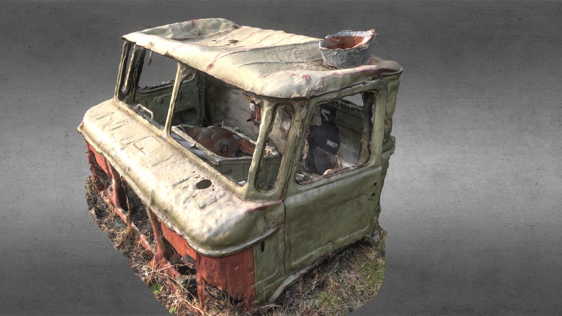 Destroyed driver's cab - Buy Royalty Free 3D model by Exploring Europe ...