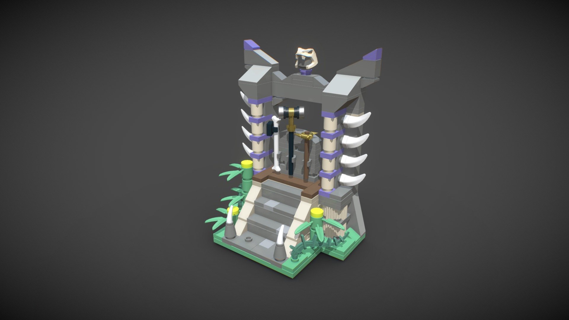 Ninjago Anacondria Shrine (191116) - 3D model by Bricktrolls [31b5af3 ...