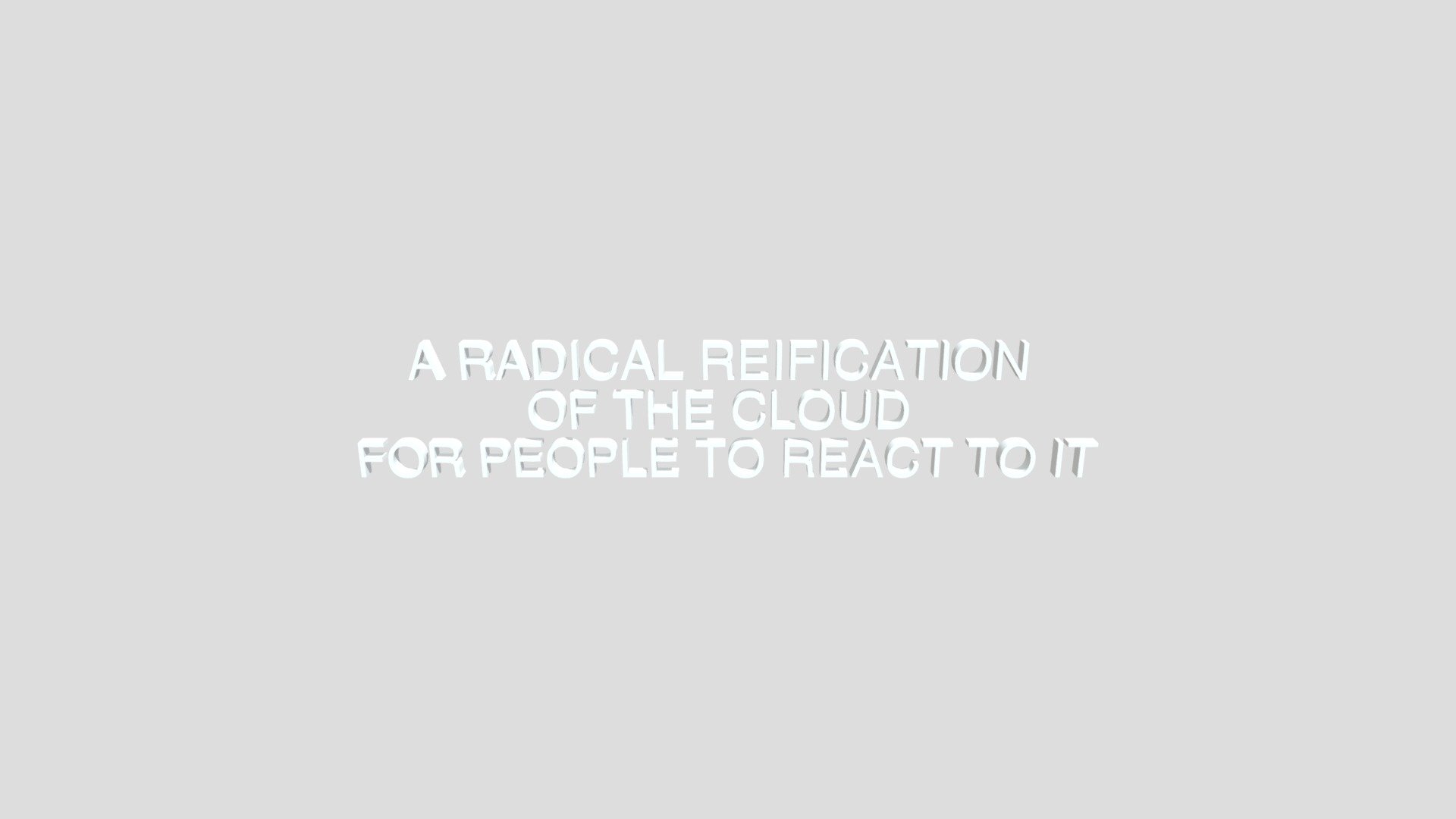 REIFICATION - Download Free 3D model by fakefurfetishferre [31b5bd0 ...