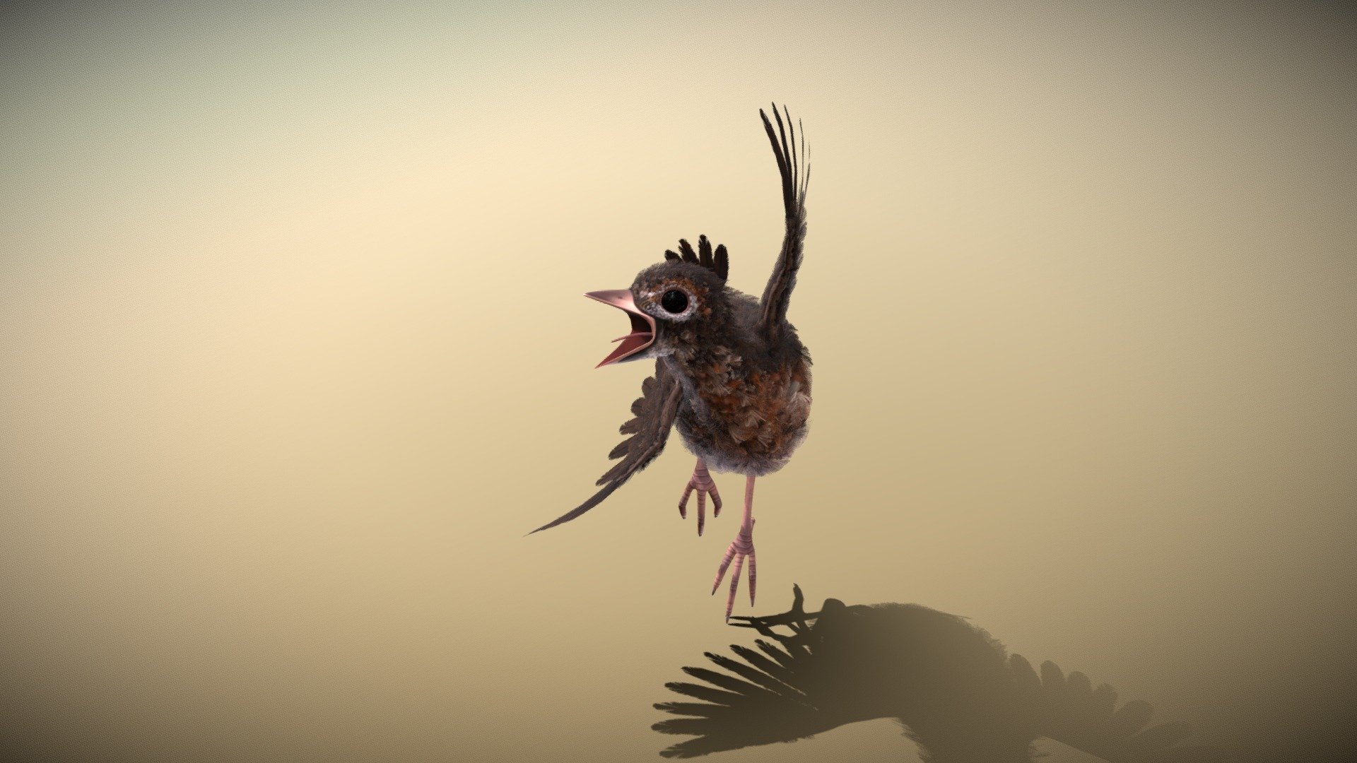 Baby Robin Posed - 3D model by anneschulin [31b6bde] - Sketchfab