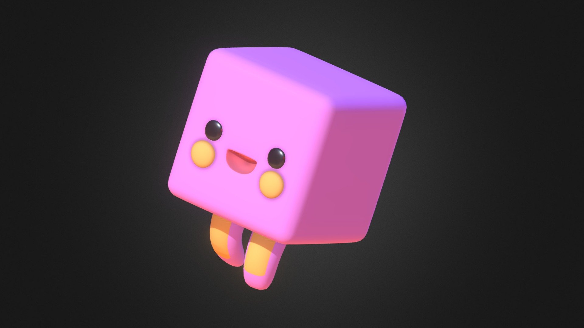 Cube Mascot - 3D model by Lana Ro (@lana__ro) [31beeb4] - Sketchfab