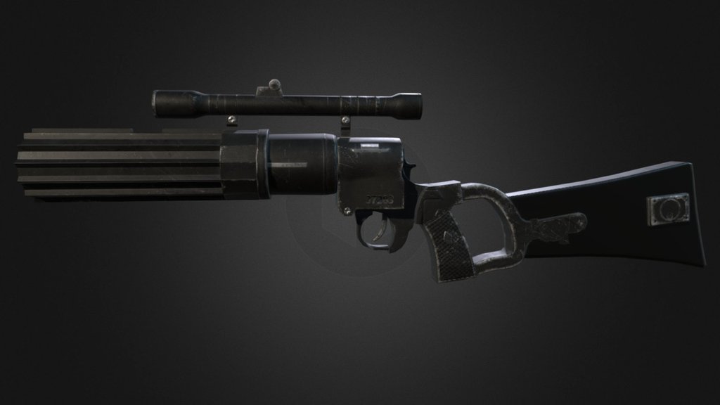 Boba Gun - 3D model by t0bie [31bf1c8] - Sketchfab
