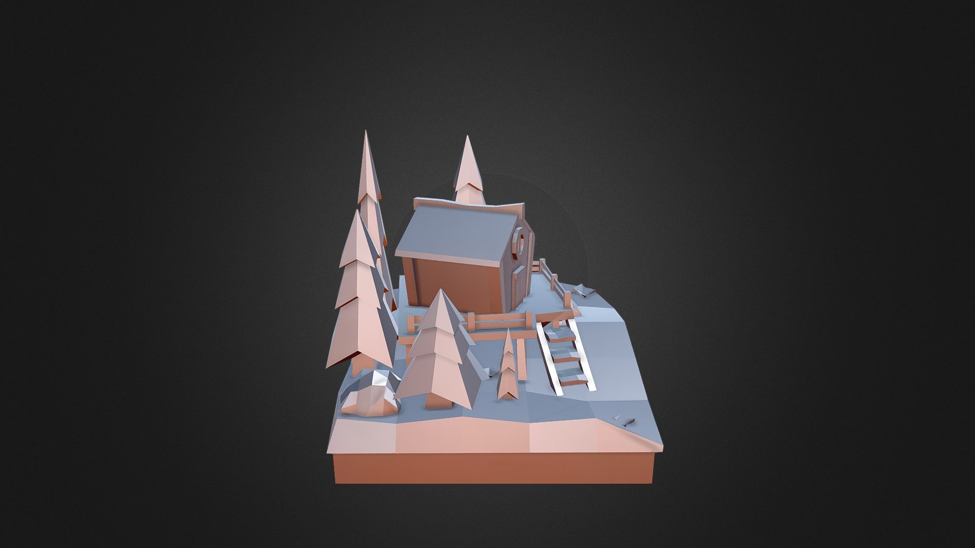 Casa low poly - 3D model by apirateque (@BadDays) [31c1037] - Sketchfab