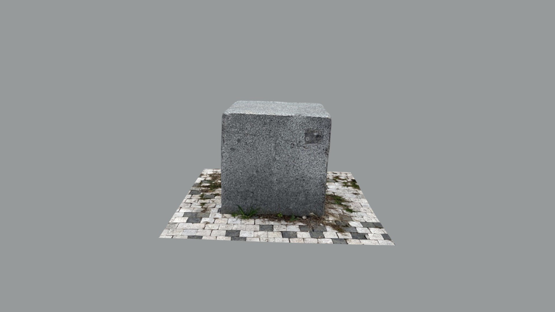 Concrete cube on road (iPad Pro scan) - Download Free 3D model by ...