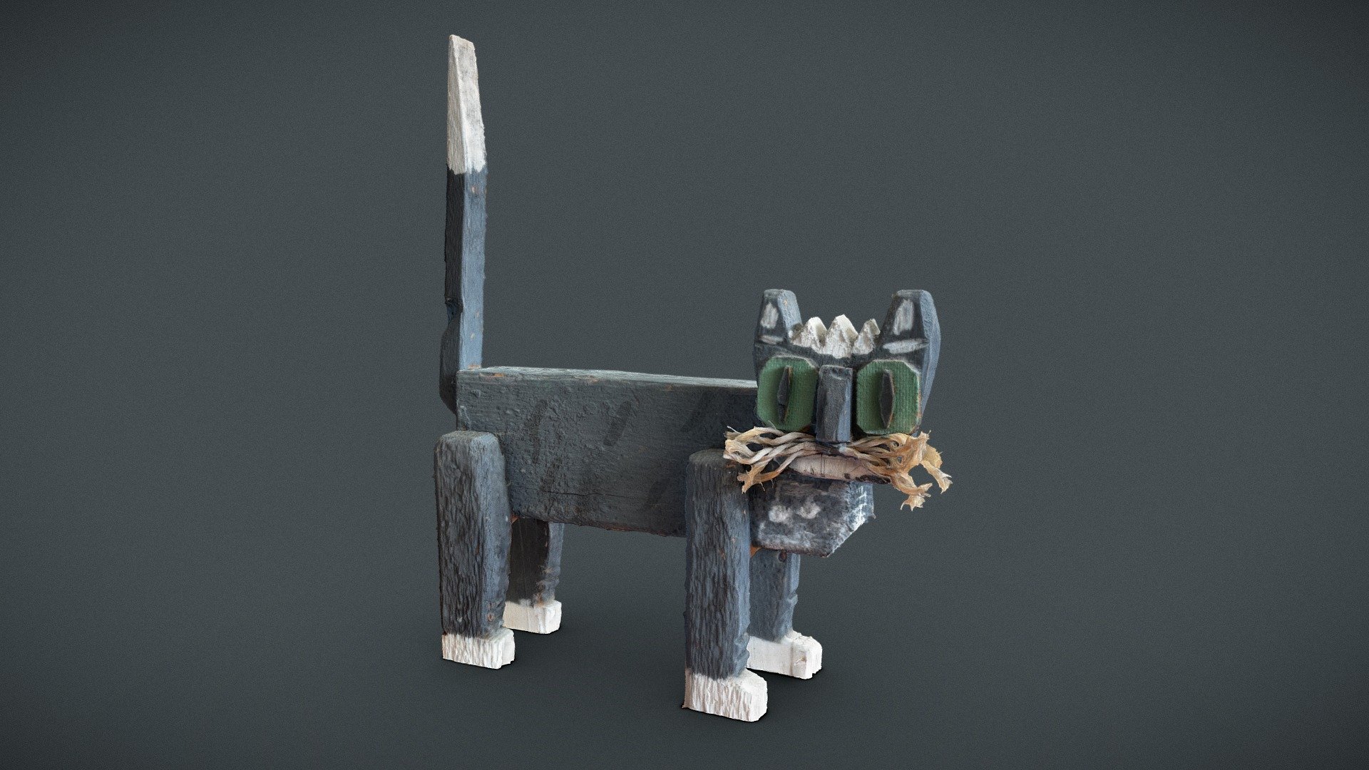 Wooden Cat - 3D model by mrfunnysheep [31c49e3] - Sketchfab
