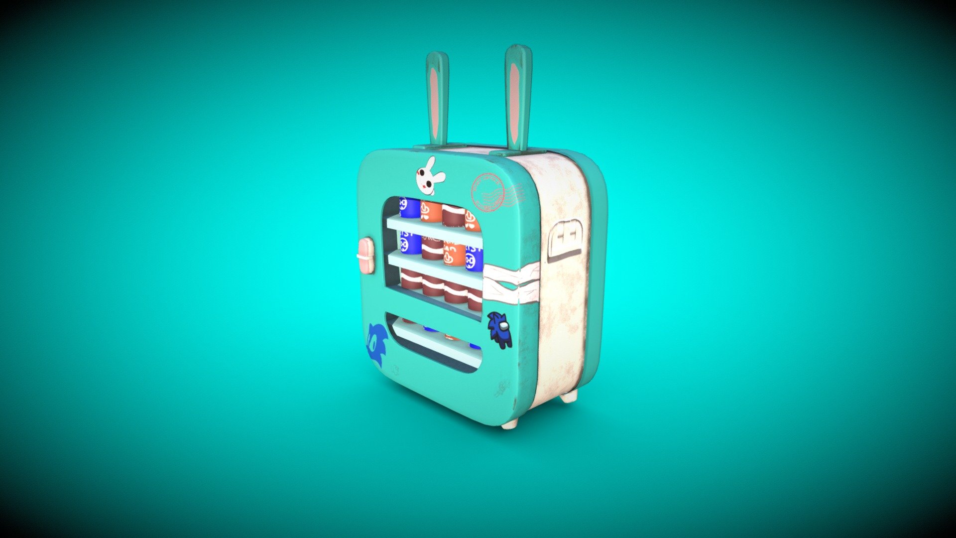 Bunny Refrigerator - 3D model by Ismael (@Ismael12346) [31c4ee8 ...