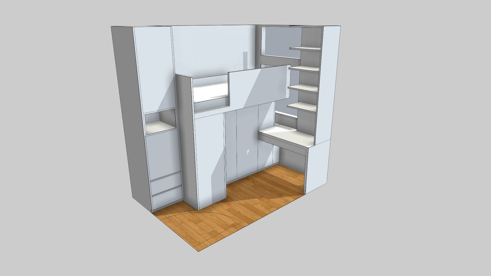 陳太 bedroom draft v2 - 3D model by more. furniture 創意家居 (@morething ...