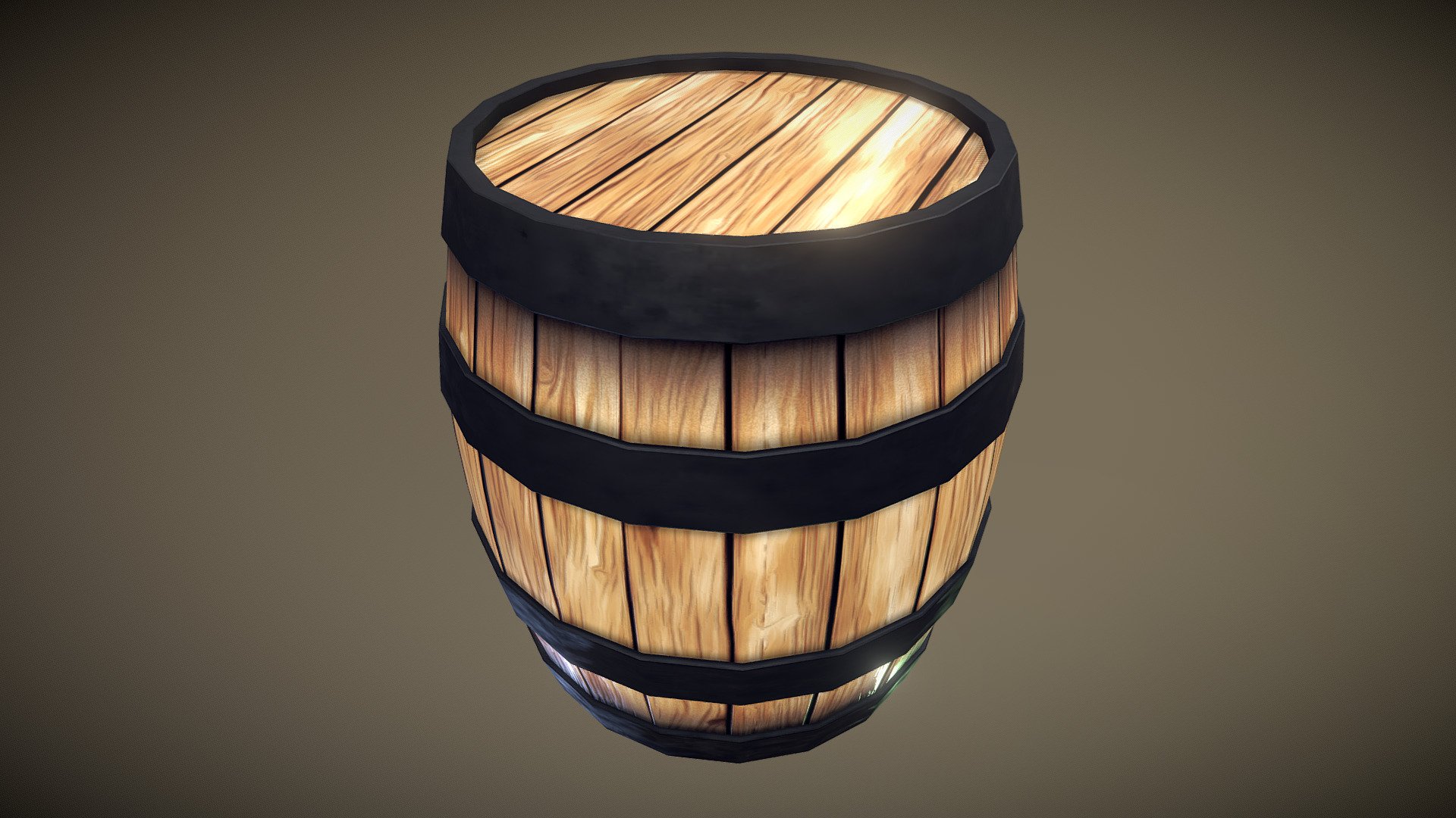 Simple Barrel - Cartoonified - 3D model by Jeremiah Clark ...