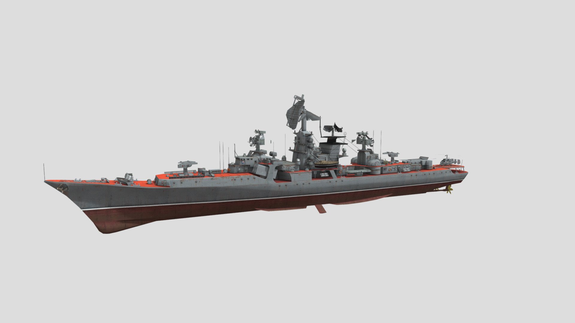 Kresta II-class cruiser - Download Free 3D model by SB-129 (@hrd4588 ...