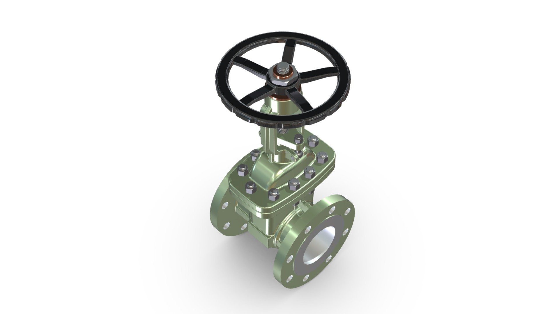 Gate Valve Section - 3D CAD model - 3D model by Freek de With ...