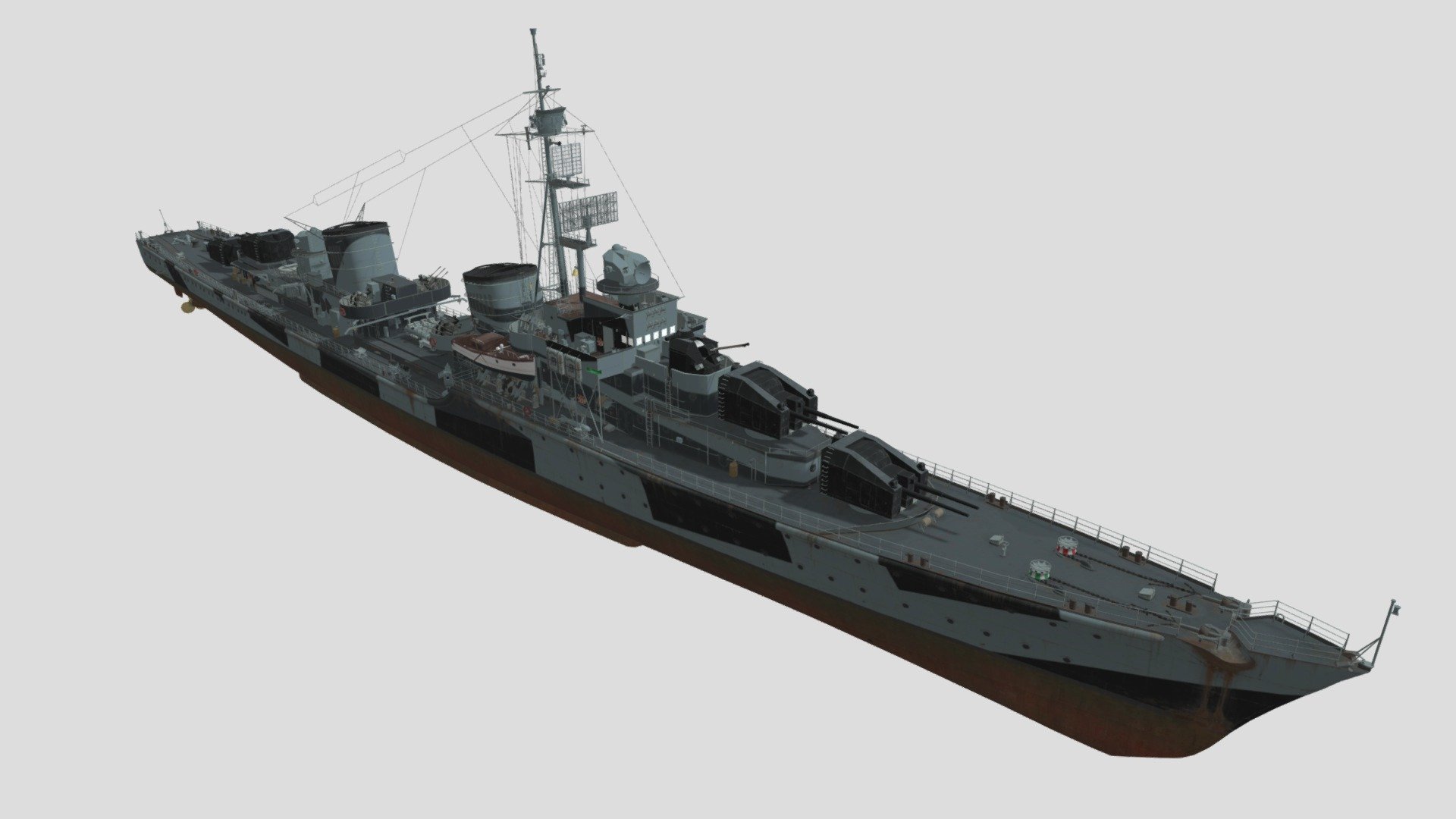 German Destroyer Z-57 - Download Free 3D model by 全斗焕 (@lxyun_2 ...