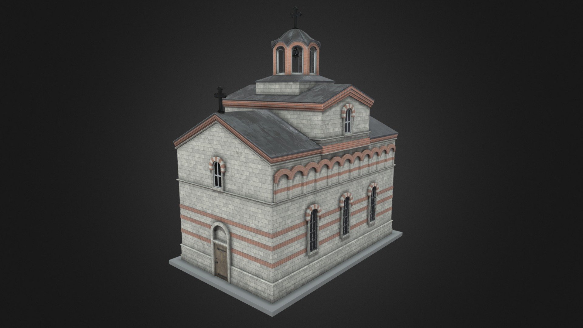 Town-Fortress Cherven Medieval Church 01 - 3D model by Tornado_Studios [31cbc69] - Sketchfab